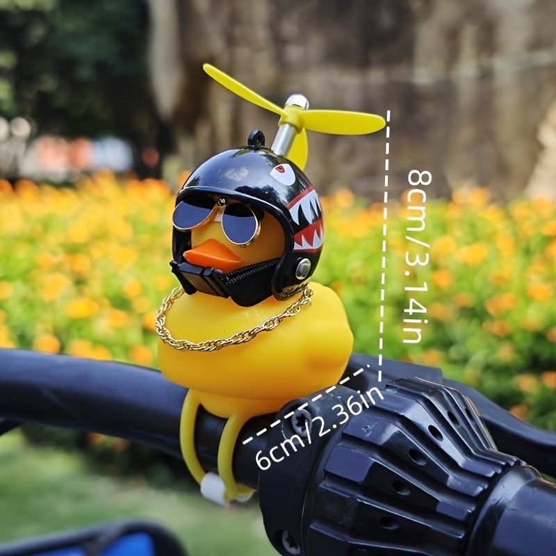 cool rubber duck helmet handlebar accessory propeller Temu