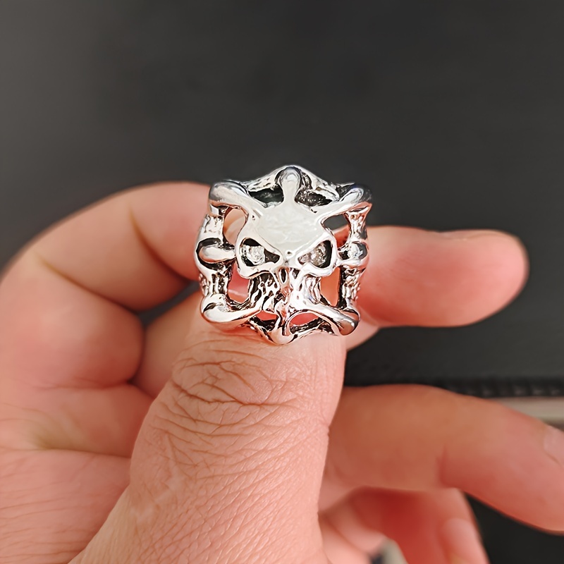 Fashion Retro Eagle Claw Skull Finger Ring Creative - Temu United Kingdom