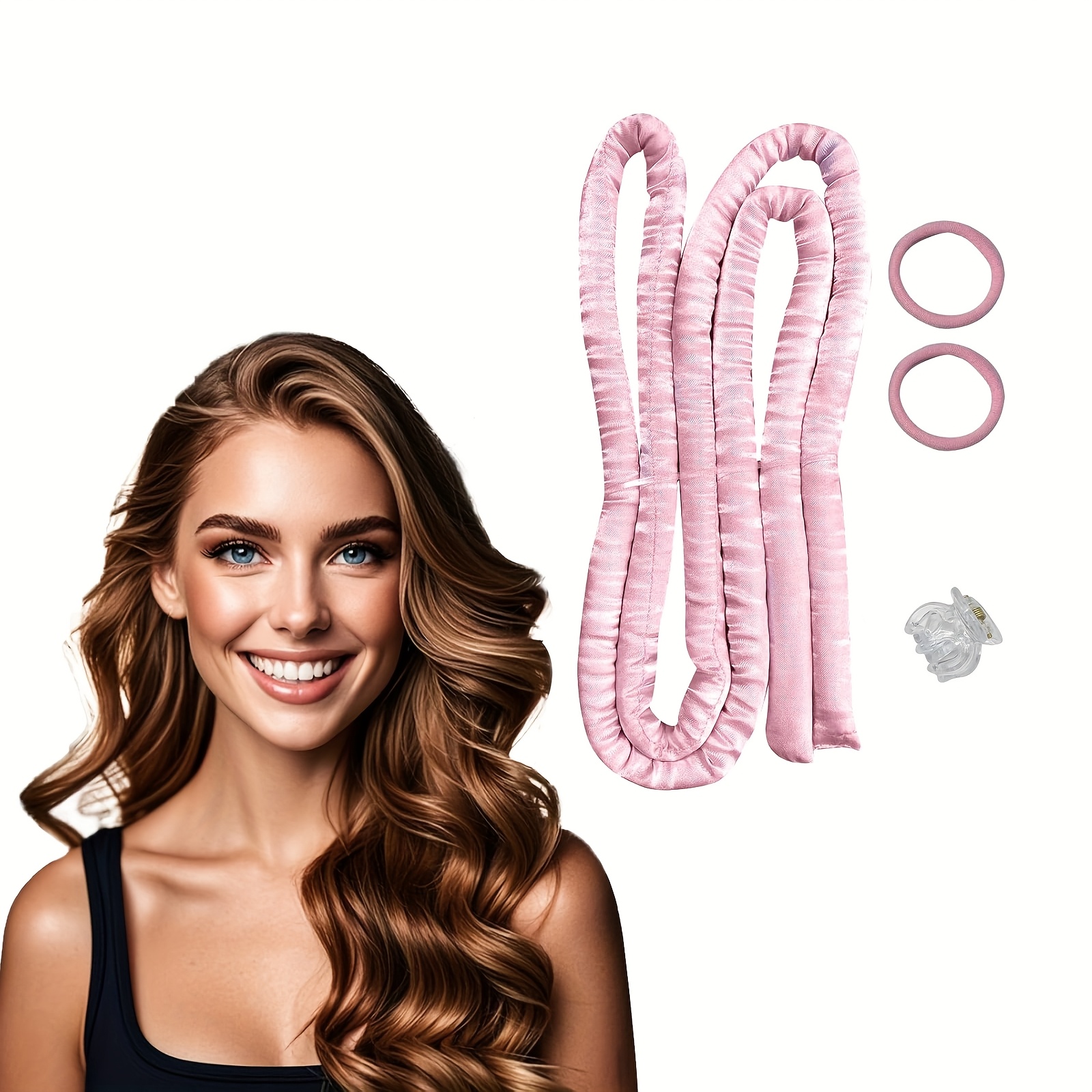 heatless hair curlers sold on Temu United States