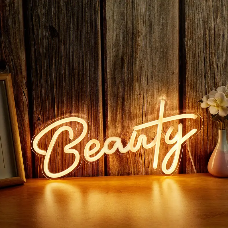 Beauty Led Neon Sign 5v Usb Powered Neon Light Switch Temu