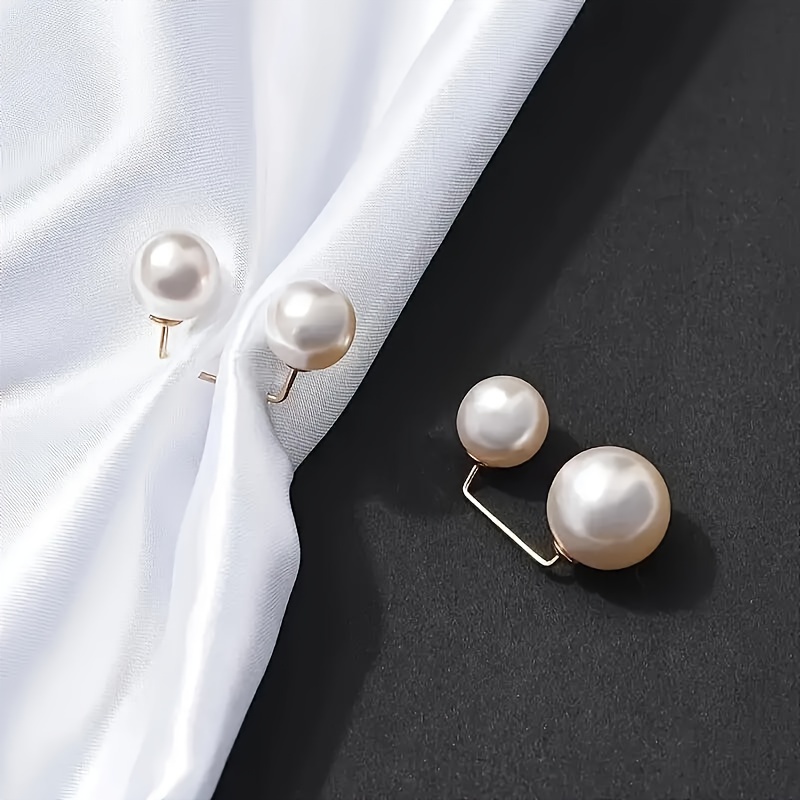 Fashion Pearl Brooch Pins Clothing Dress Waist Cinch Safety - Temu