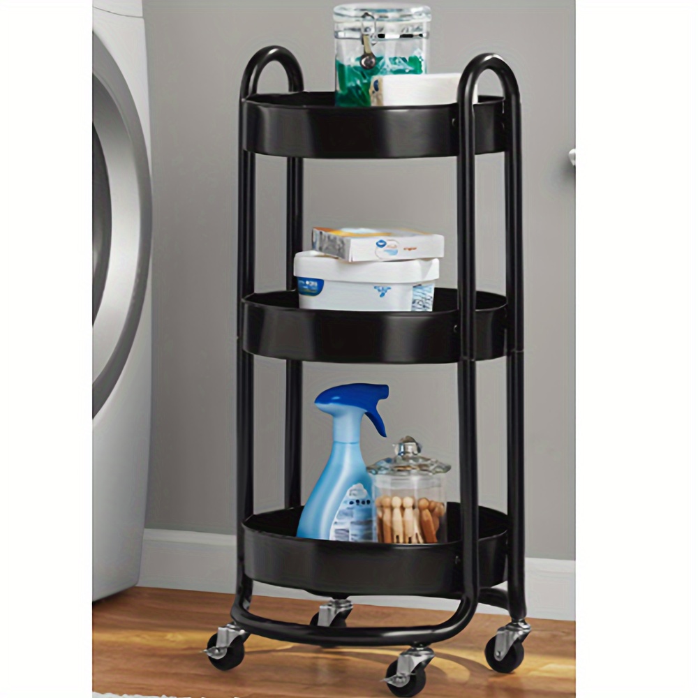 3 tier metal utility cart multipurpose floor standing tiered - Temu