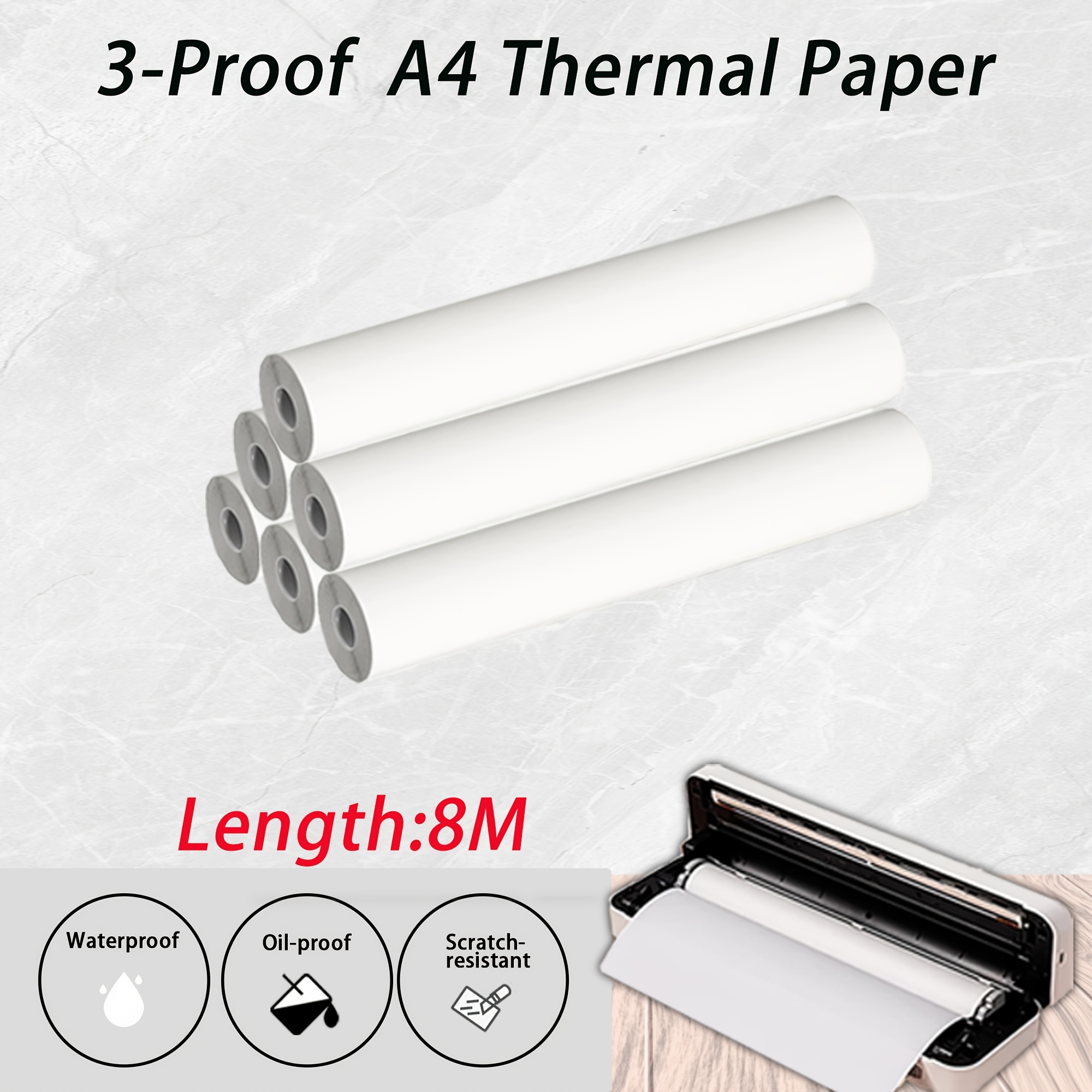 portable printer paper sold on Temu Brazil