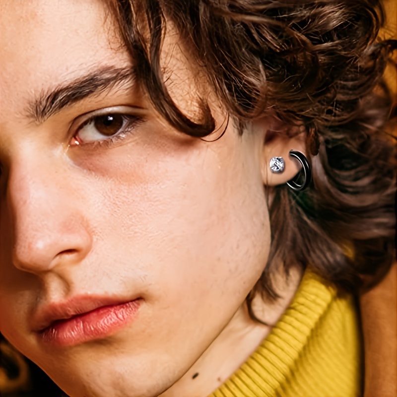 Non pierced cross earrings store