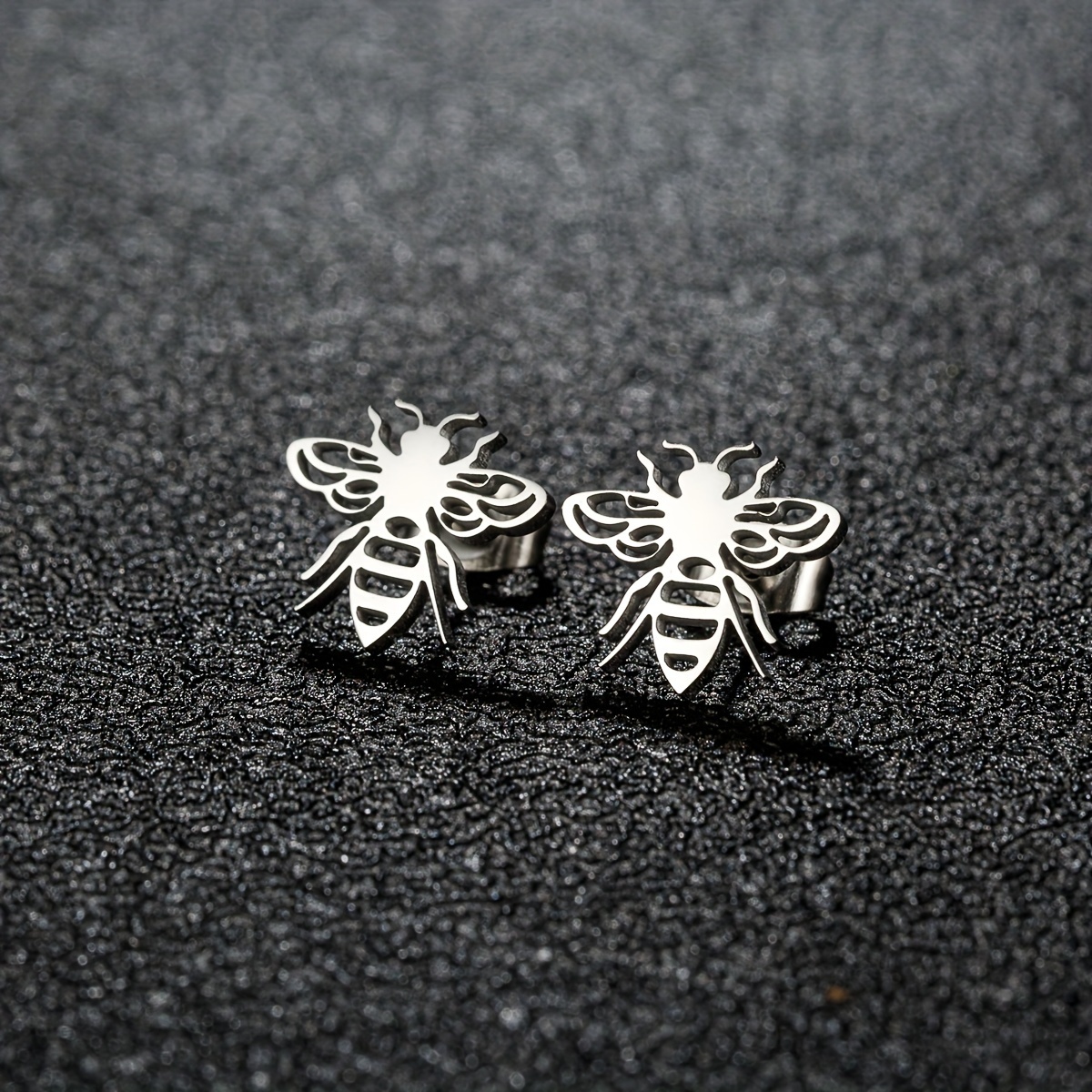 Insect Bee Stud Earrings Stainless Steel Earrings Party - Temu United ...