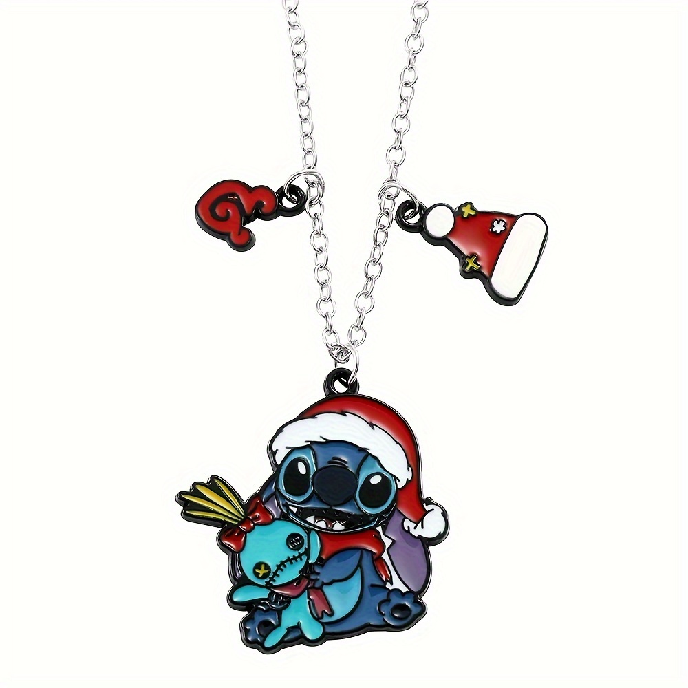 Creative Christmas Stitch Keychain Cute Cartoon Interstellar - Temu ...