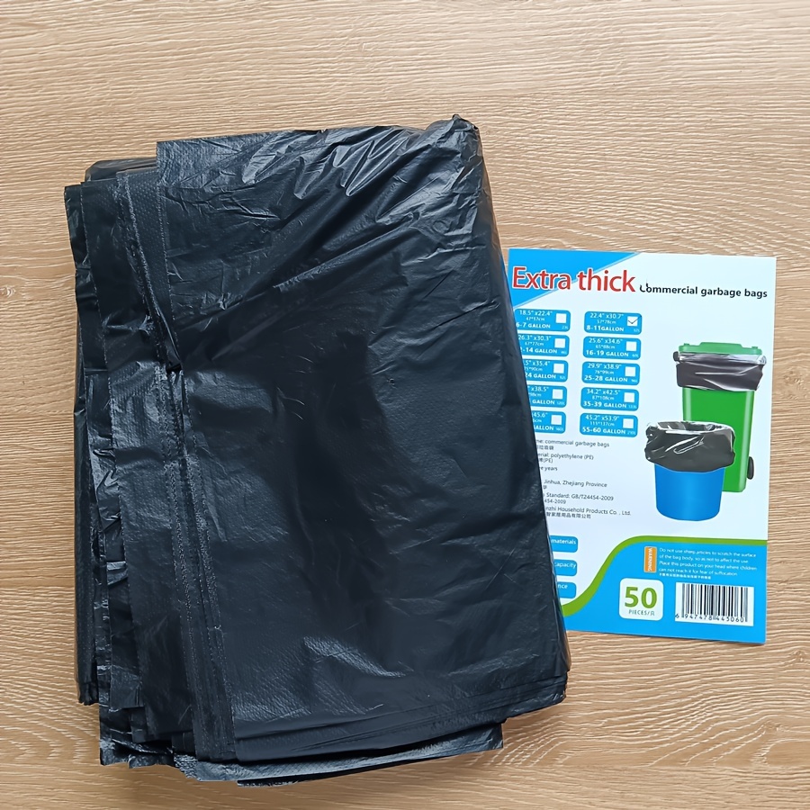 50 bags 8 11 gallon trash bags heavy duty 1.14 mil size Temu