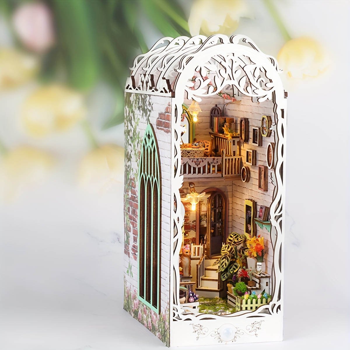 Flower Room Assembly Model Build Ornament Diy House Kit Home - Temu ...