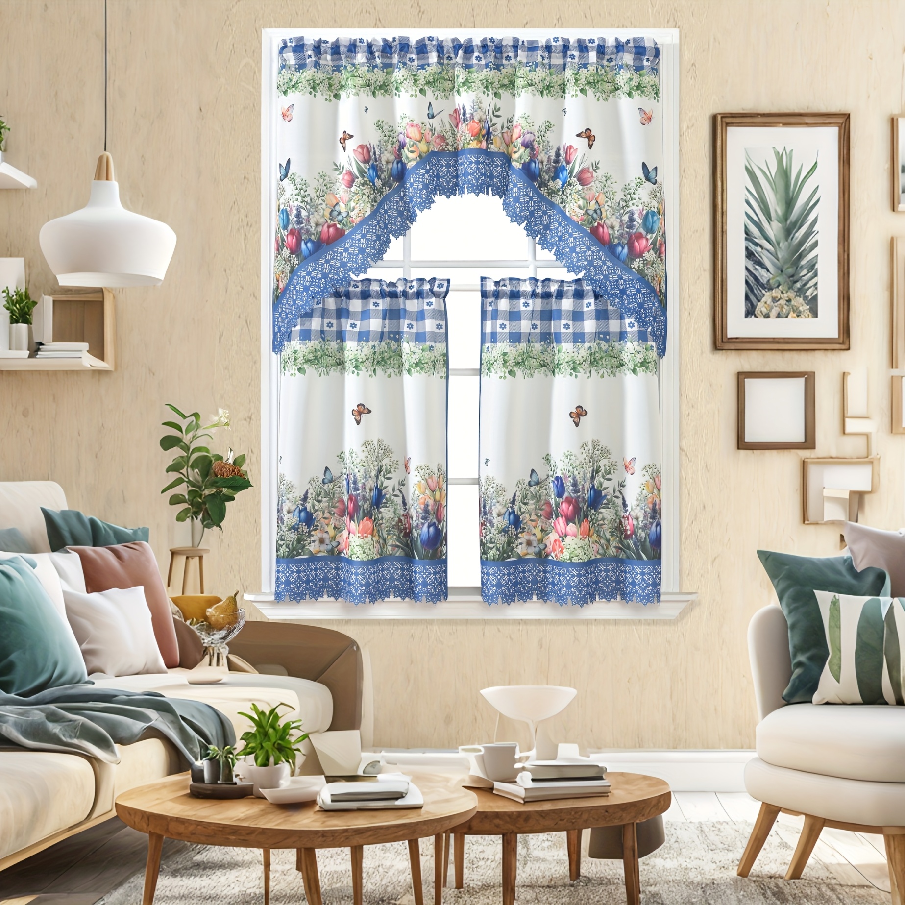 kitchen curtains sold on Temu United States