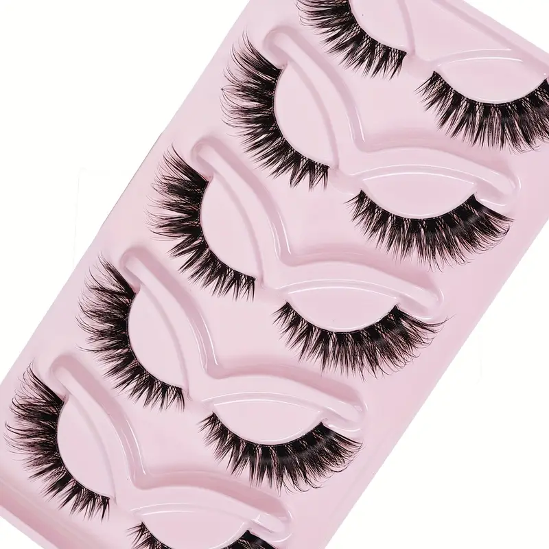 Cat Eye Eyelashes 3d Natural False Lashes Fluffy Soft Cross - Temu Cat Eye Eyelashes 3d Natural False Lashes Fluffy Soft Cross - Temu