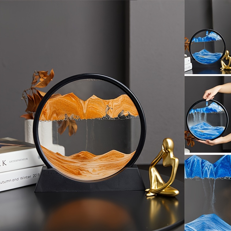 1pc Artistic Large Sand Art Hourglass – Decorative Glass Sand Painting ...