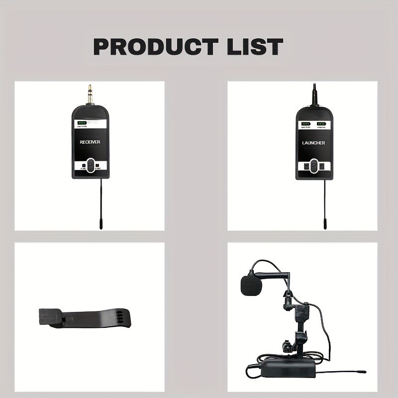 Professional Wireless Instrument Microphone Designed Specifically For ...