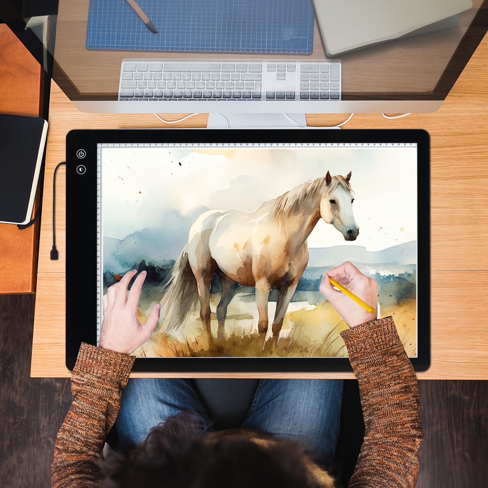 Rechargeable A2 Large Tracing Light Box 3 color Light Modes - Temu ...