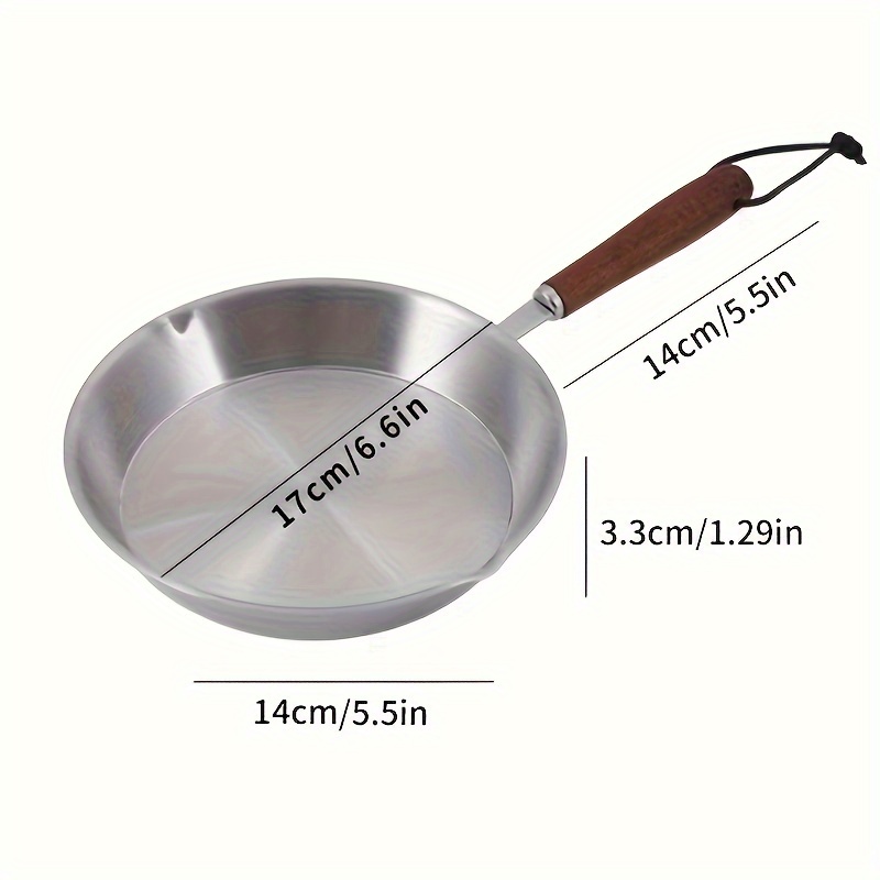 1pc 304 stainless steel frying pan non bottomed - Temu Canada