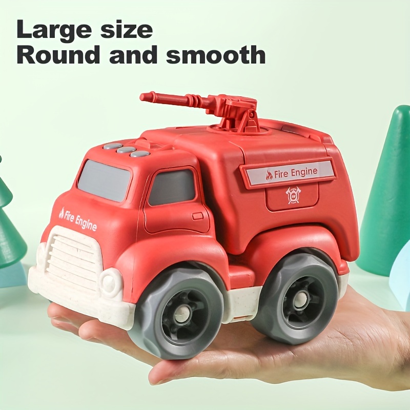 Plant Based Material Kids Toy Vehicles Set Manual Push And Go ...