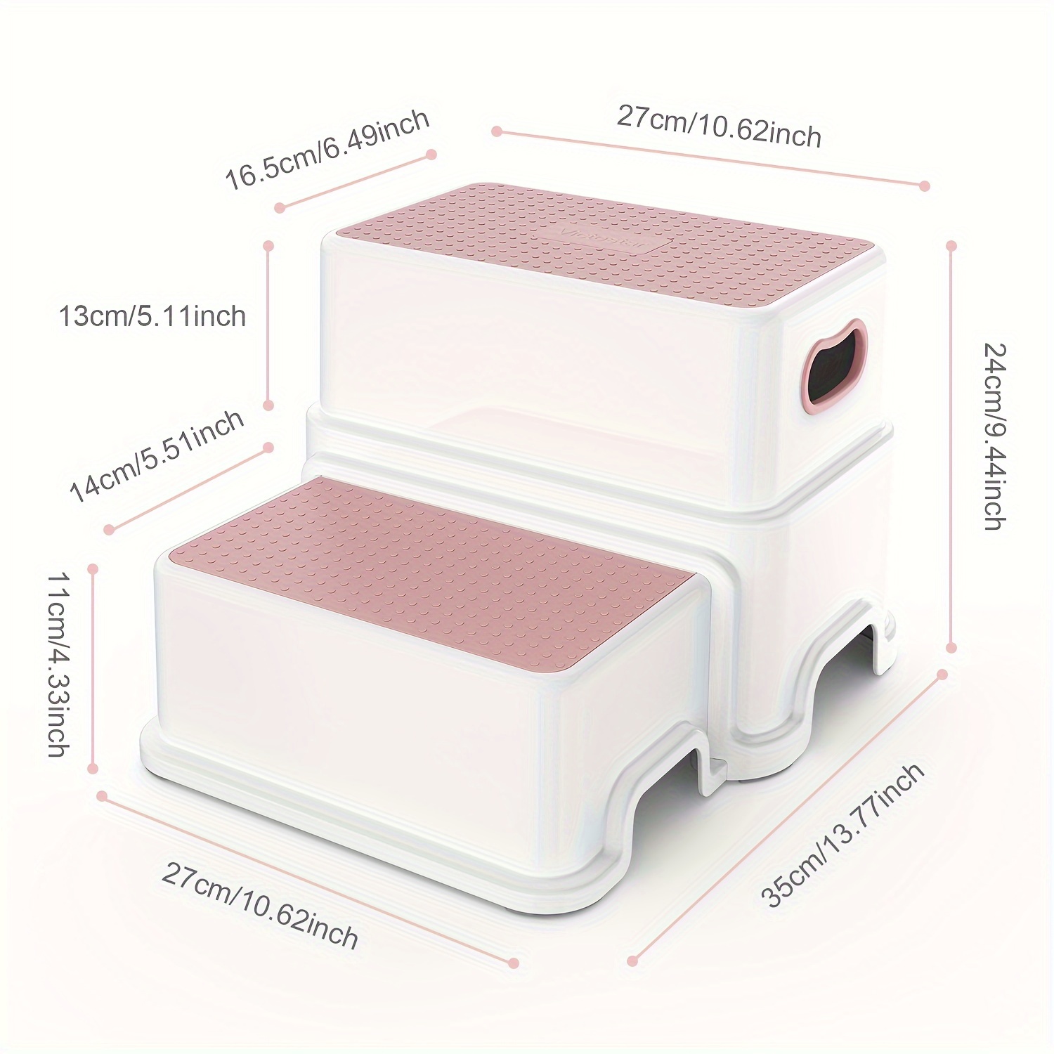 Kids' 2-step Stool - Anti-slip, Sturdy Design For Potty Training ...