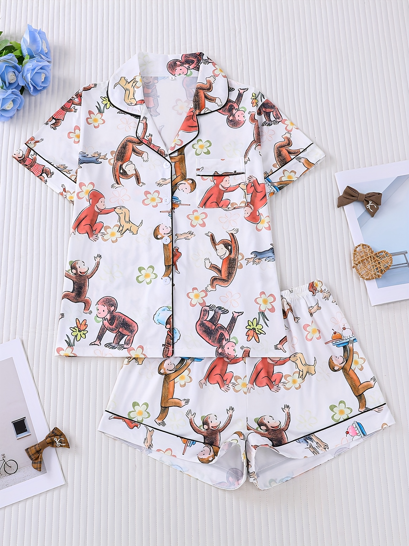 monkey pajamas sold on Temu United States