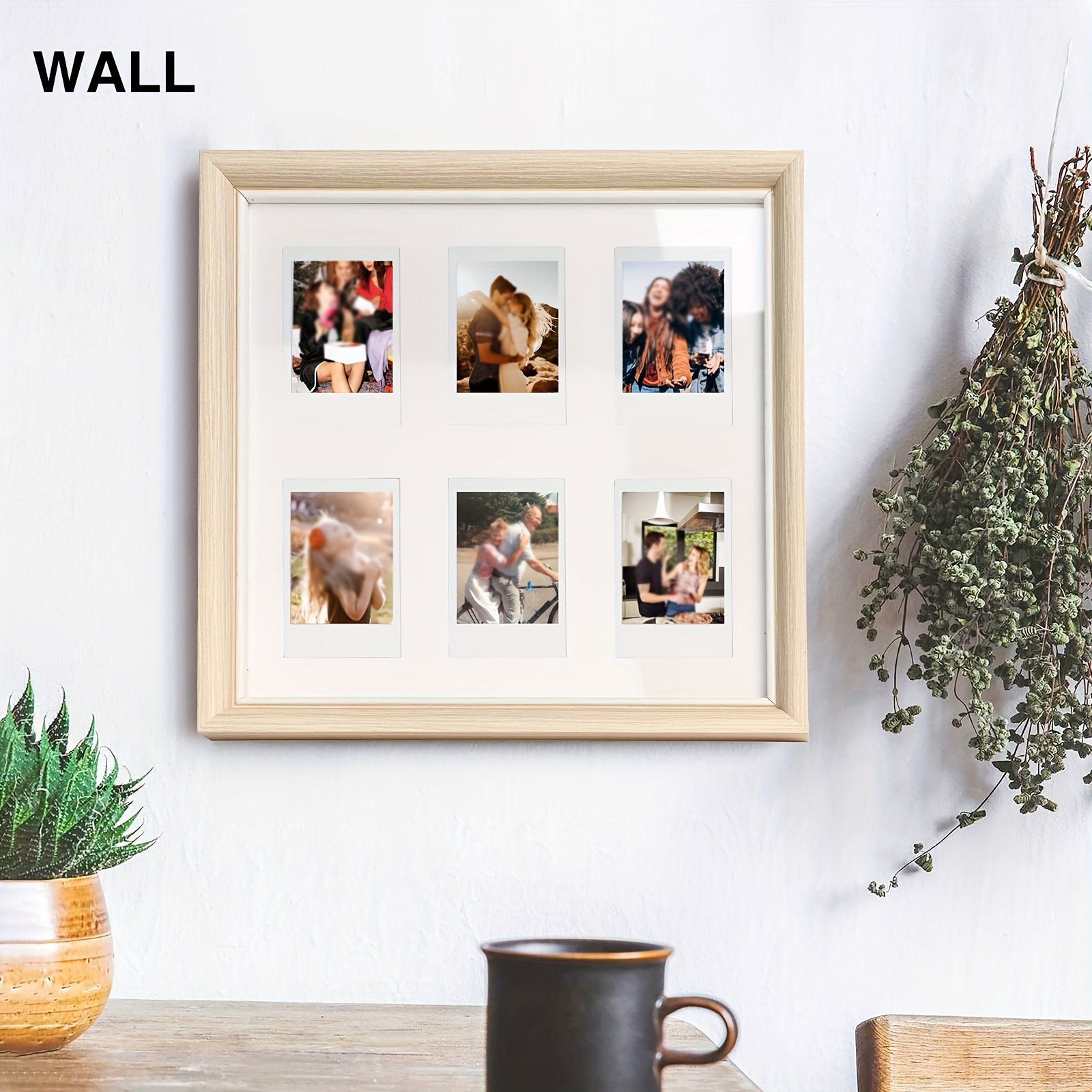 Vintage Wooden Collage Photo Frame Set With Multiple Openings - Perfect ...