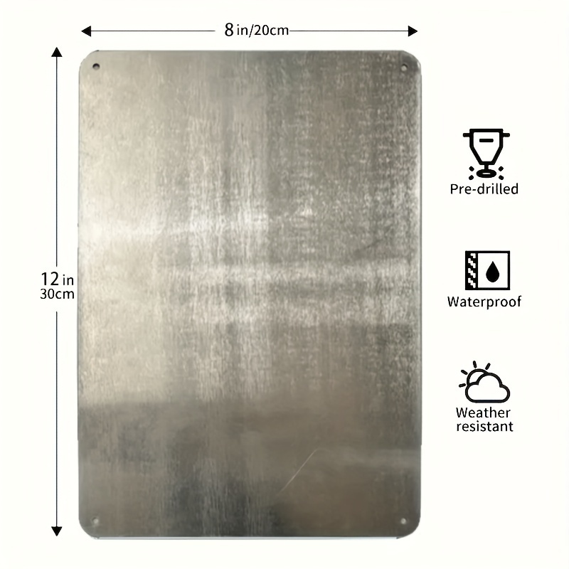 1pc Aluminum Uv Printed Sign, "warning Property Protected By A Veteran ...