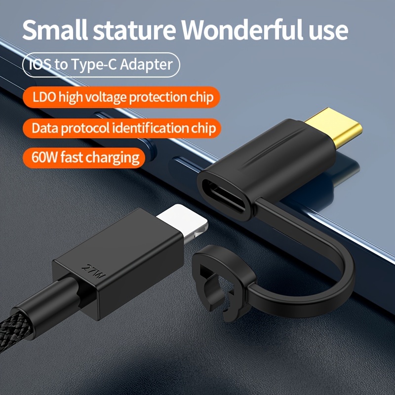 Pd 8 pin Usb Type c Male Female Adapter Connector Fast - Temu