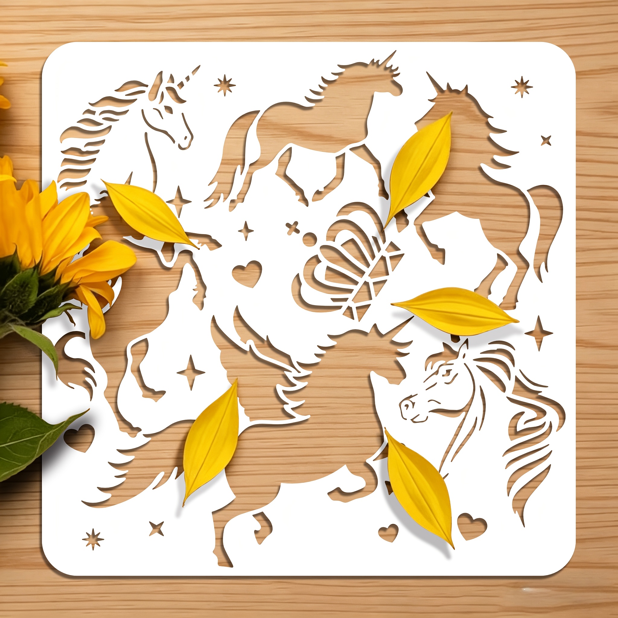 unicorn stencil sold on Temu Republic of Korea
