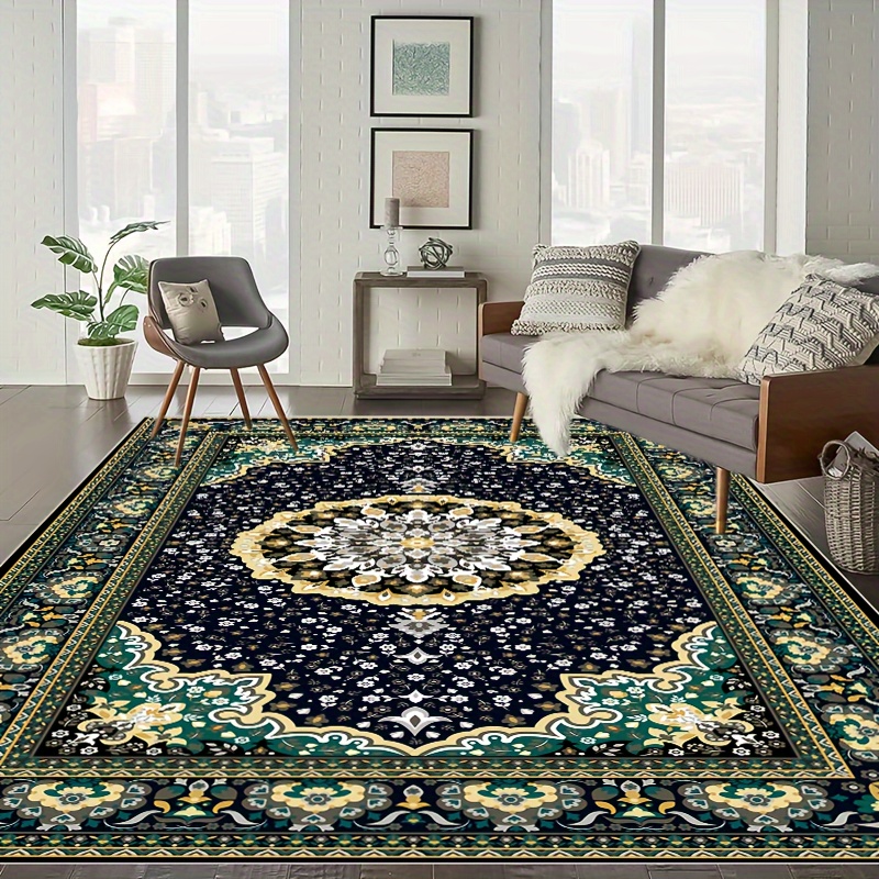 moroccan style area rug retro print throw carpet - {region_name}