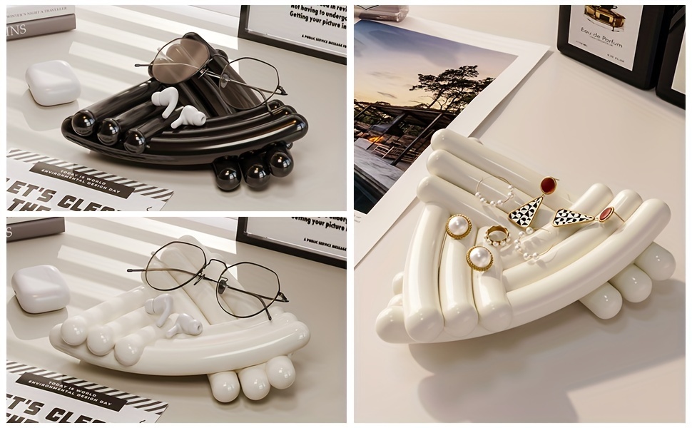 Luxurious Ceramic Tray Home Storage Decor Suitable Room Desk - Temu ...