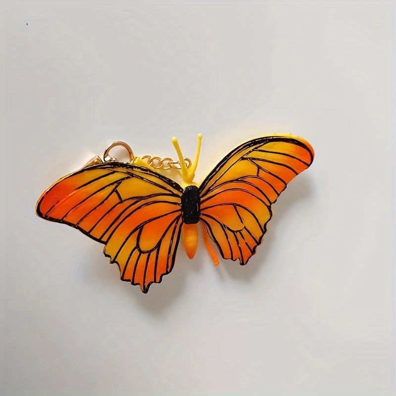 Lifelike Butterfly Keychain - Perfect For Car Keys, Rearview Mirror ...