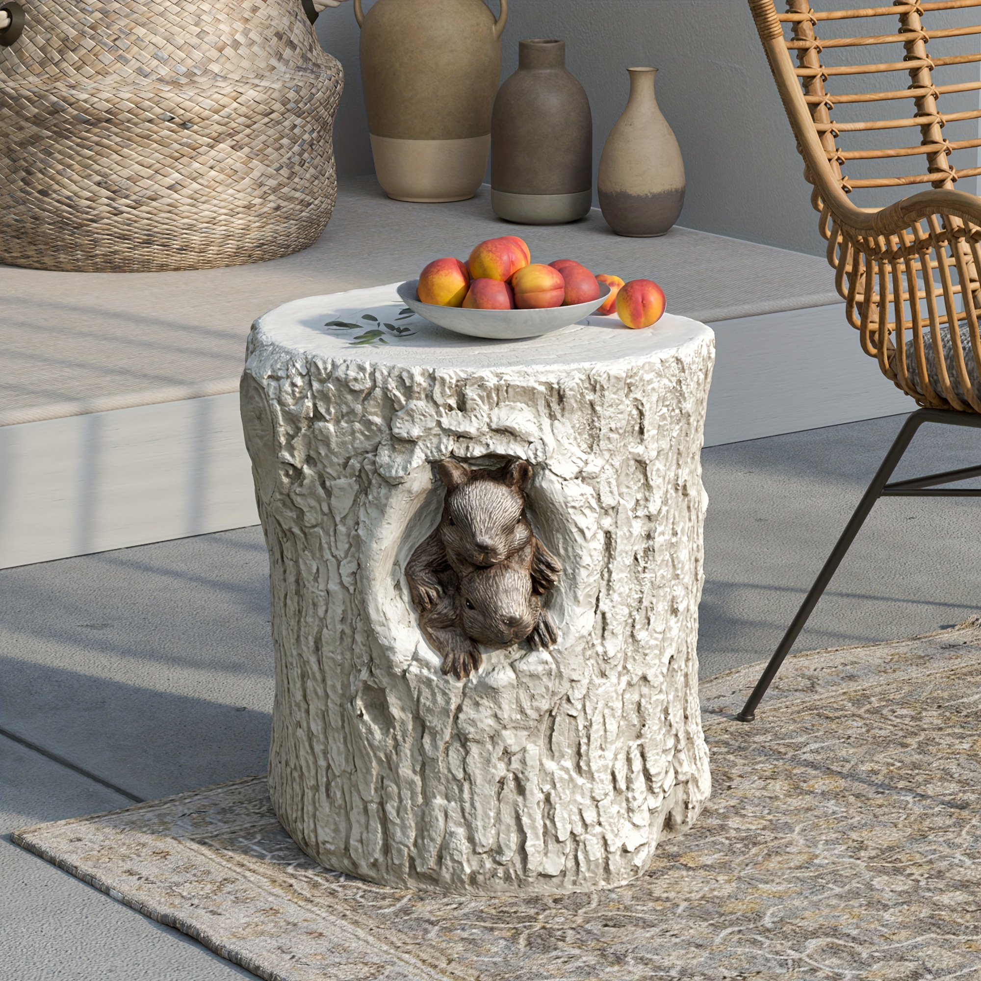 Concrete Side Table Outdoor Side Table For Patio 14 Squirrel Accent ...