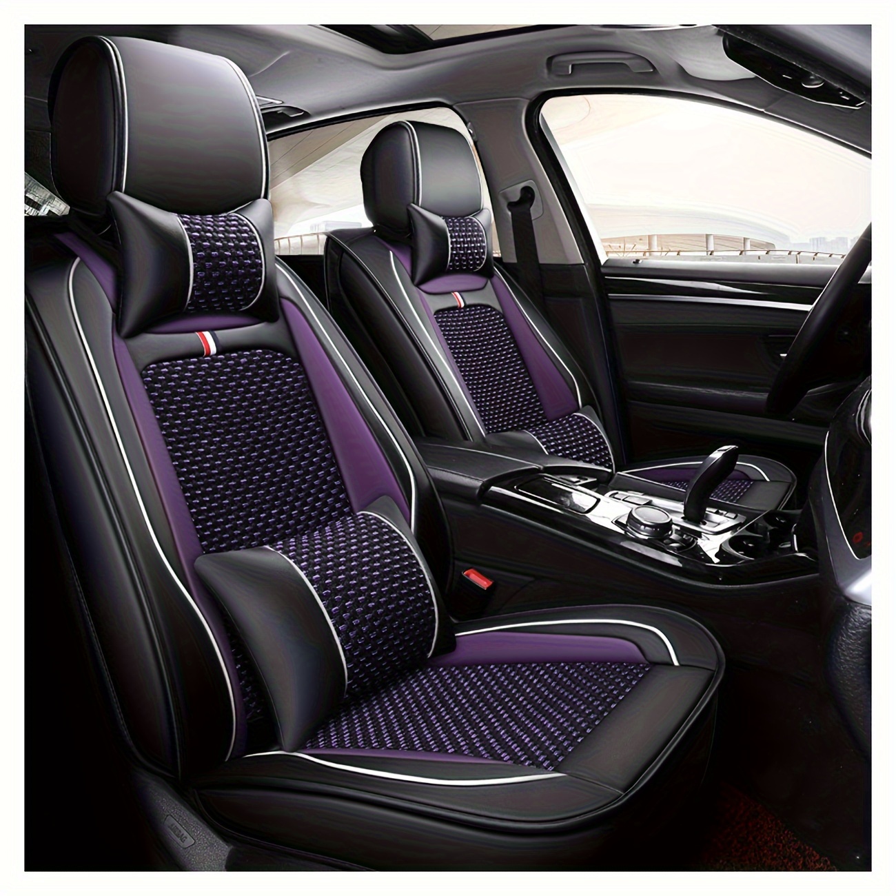 purple car seat covers full set leather seat covers cars Temu