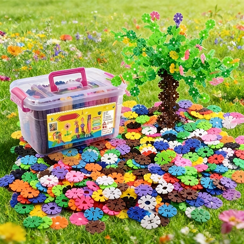 snowflakes building blocks sold on Temu United States