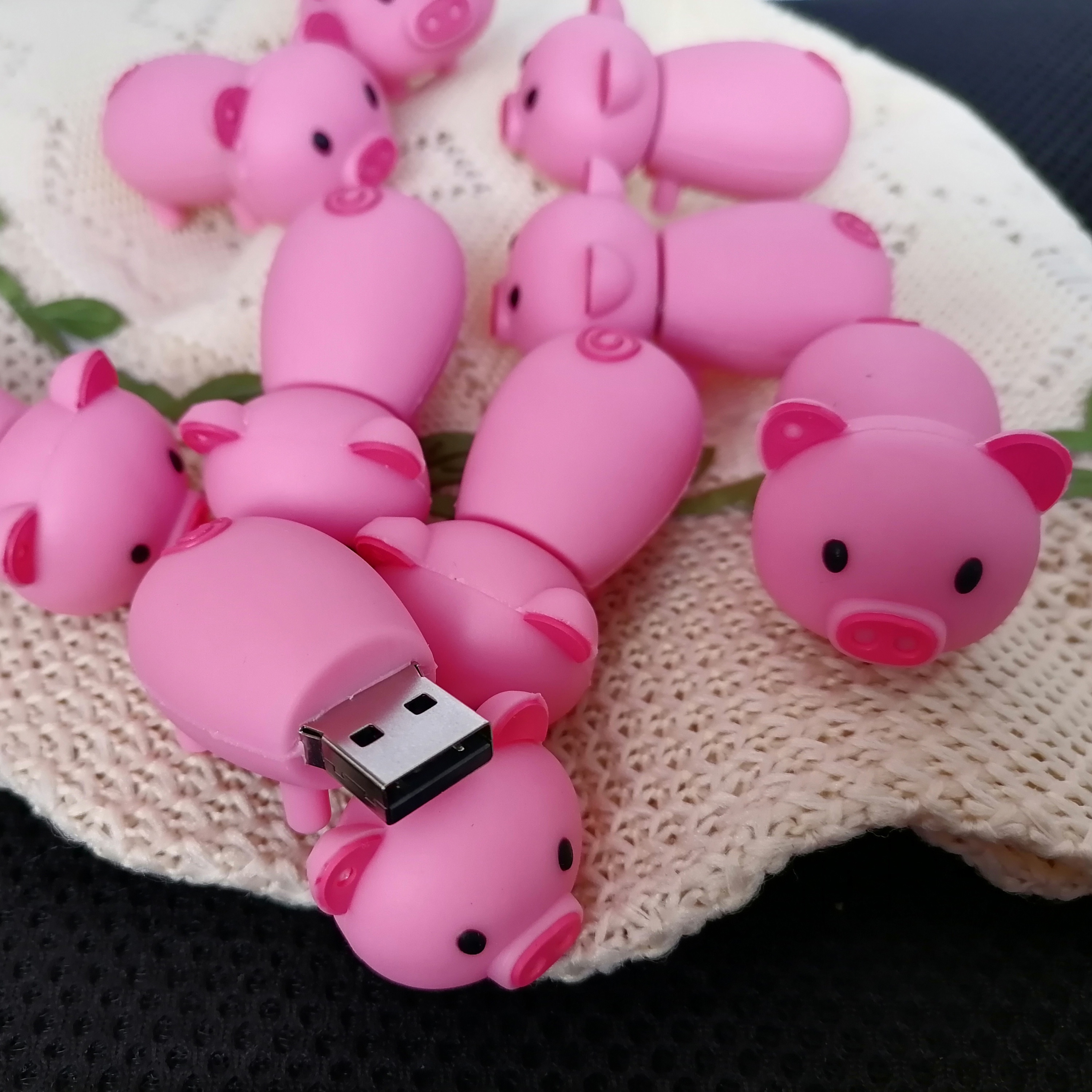Pvc Soft Rubber U Disk Piggy Shape 4gb Cartoon U Disk 2.0 - Temu Australia