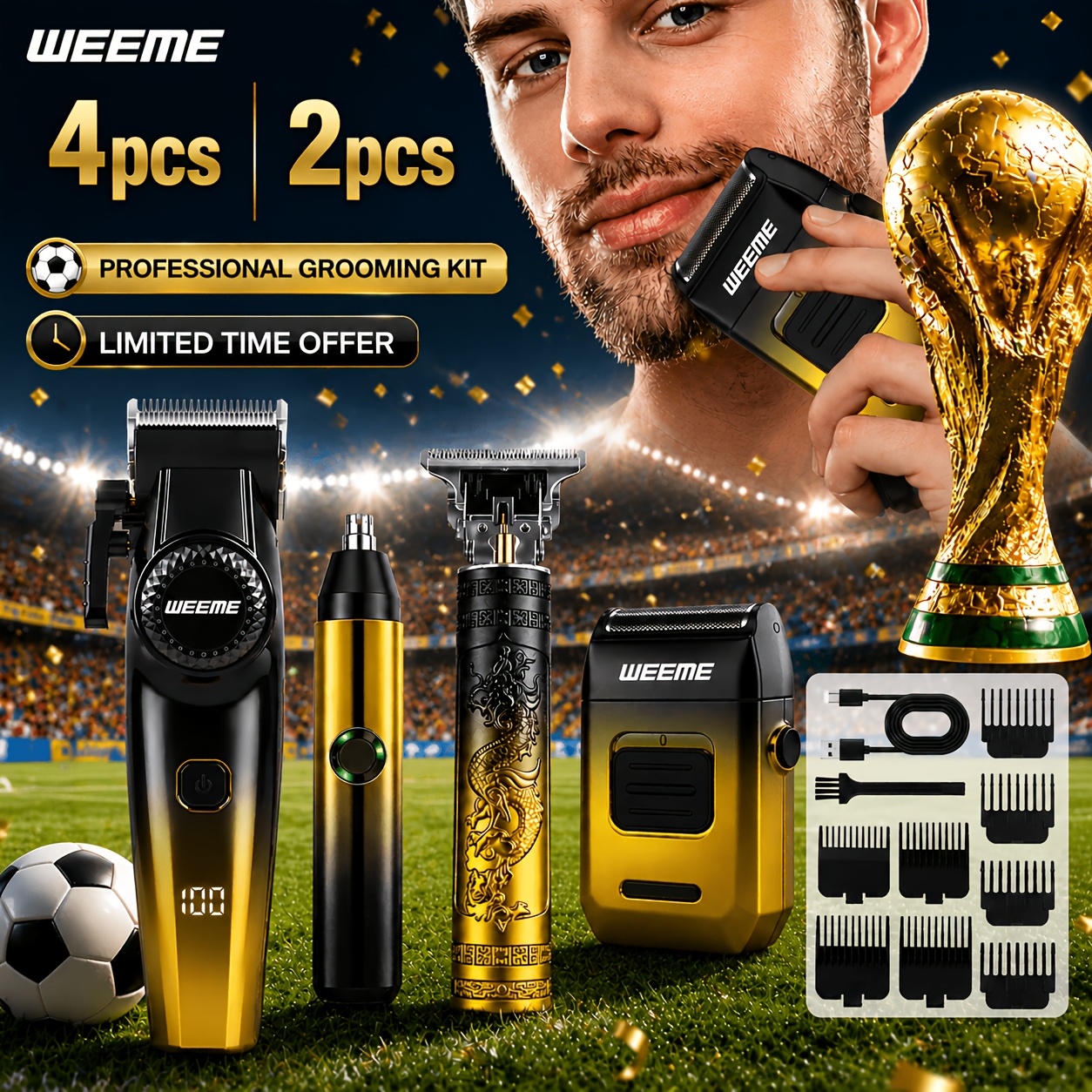 mens barber clippers sold on Temu United States