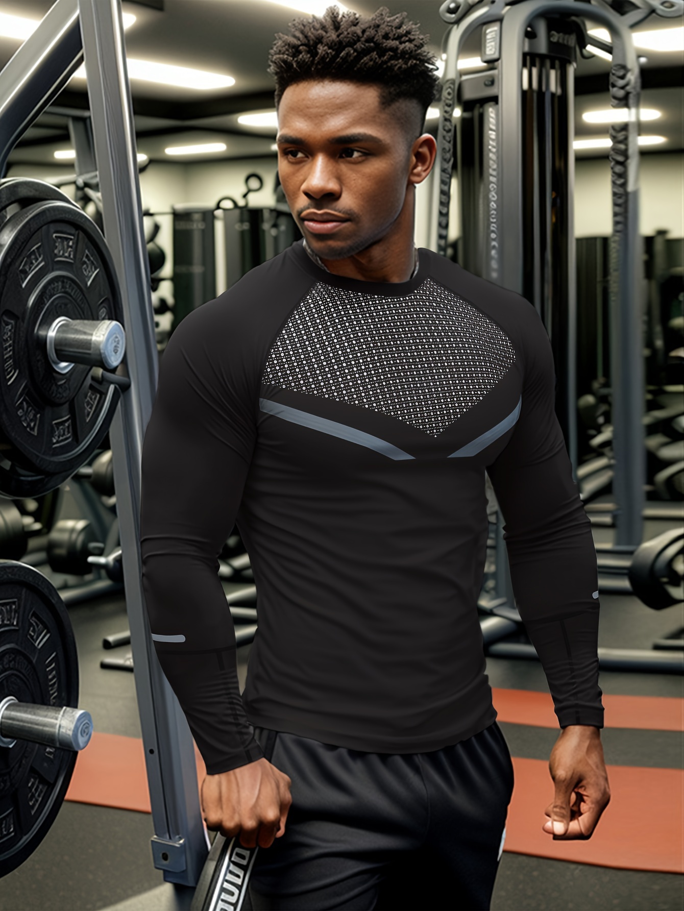 men s athletic long sleeve muscle fit t shirt breathable Temu Armenia