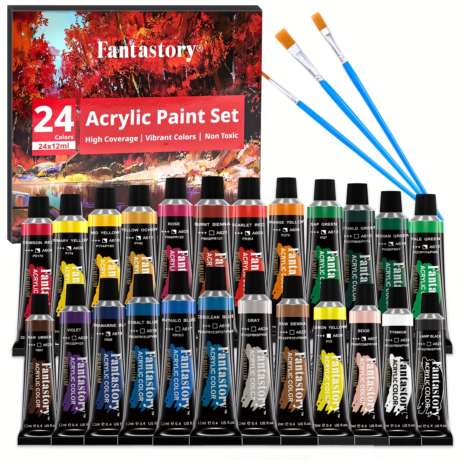acrylic paint sold on Temu United States