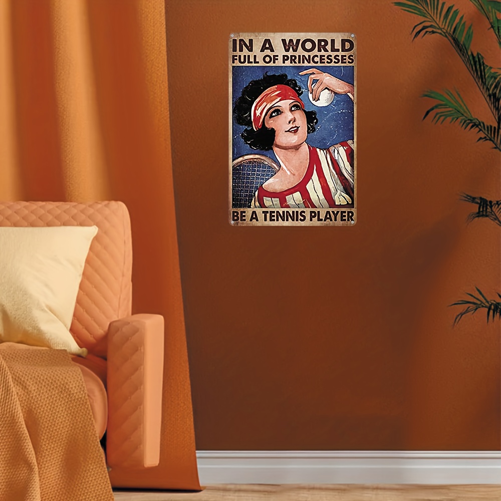 Metal Tin Retro Sign In A World Full Princesses - Temu United