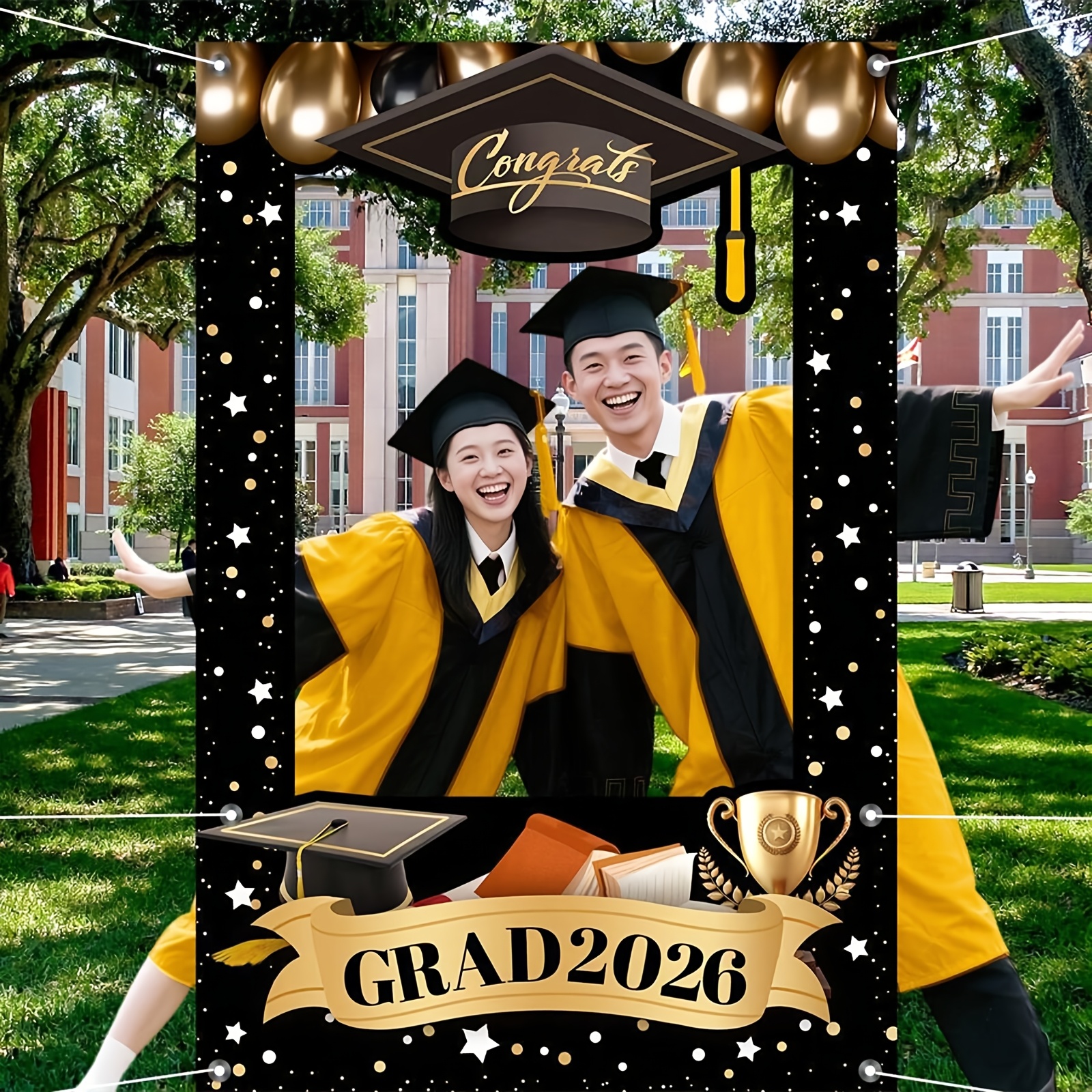 graduation decorations sold on Temu United States
