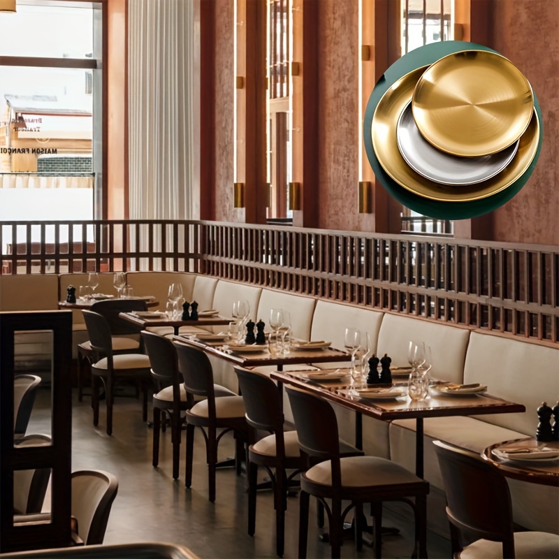 201/304 Stainless Steel Korean Rotisserie Plate Western Food - Temu Canada