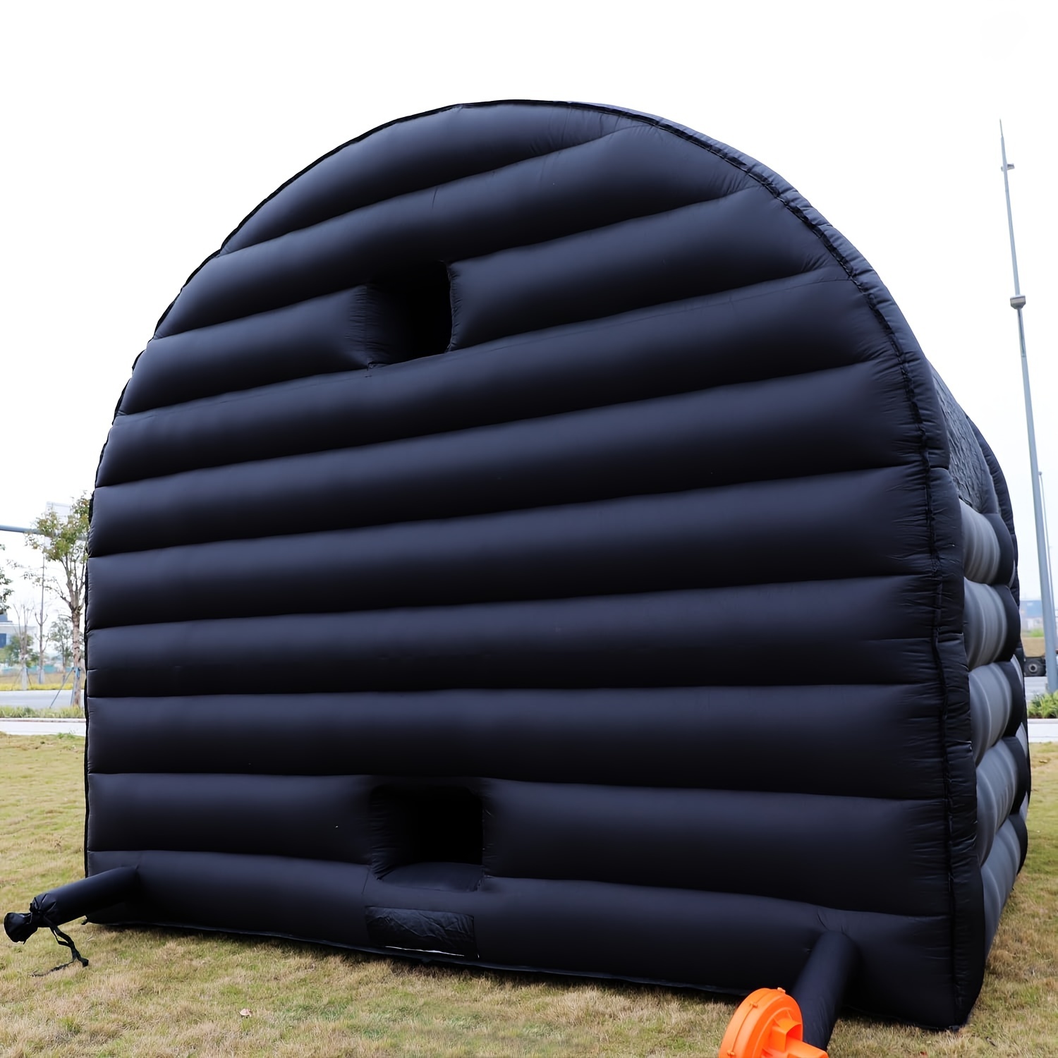 Large Black Inflatable Tent 15x15x14ft Blower Square Gazebo Large ...