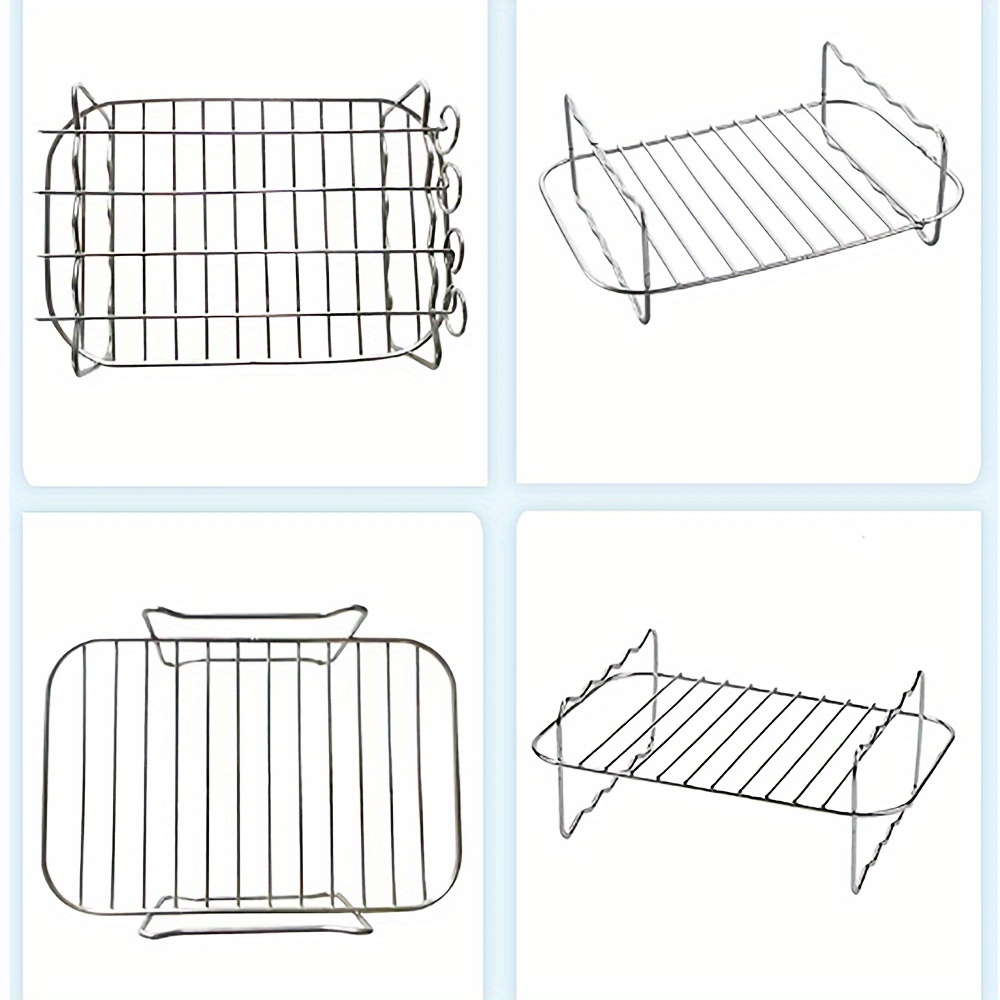 Stainless Steel Air Fryer Rack Dehydrator Stand Compatible - Temu Canada