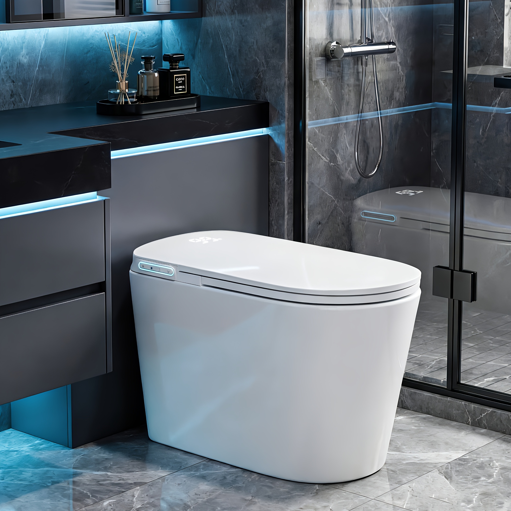 smart toilets with bidet sold on Temu United States