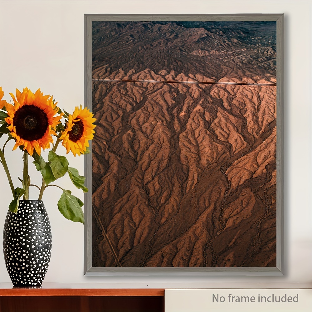 1 יחידה הרים ציור נוף טבעי פוסטר ציור שמן הדפסה קישוט קיר - Temu Israel