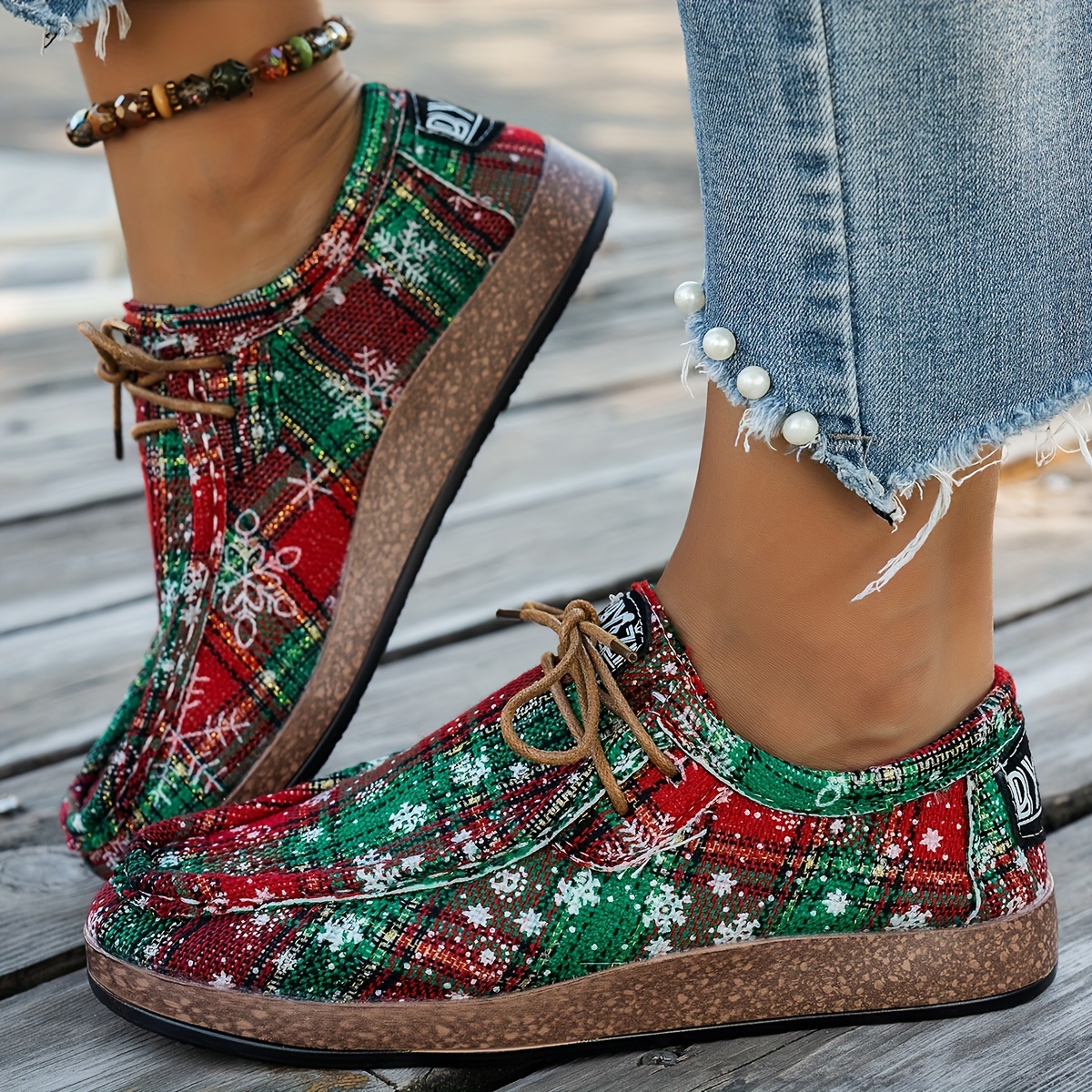 christmas shoes sold on Temu United States