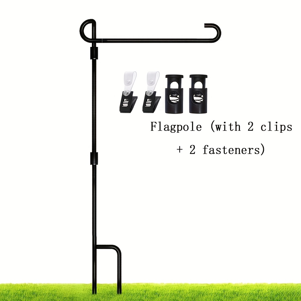 garden flag stands sold on Temu United States