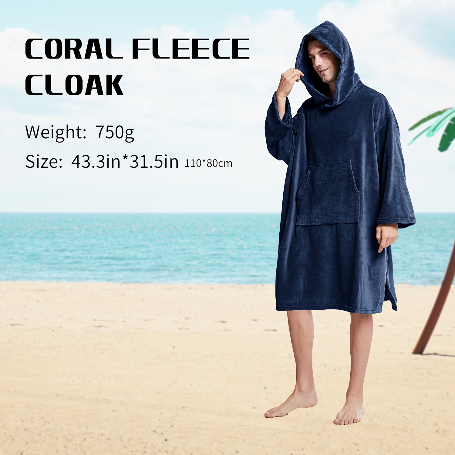 poncho towel sold on Temu Australia