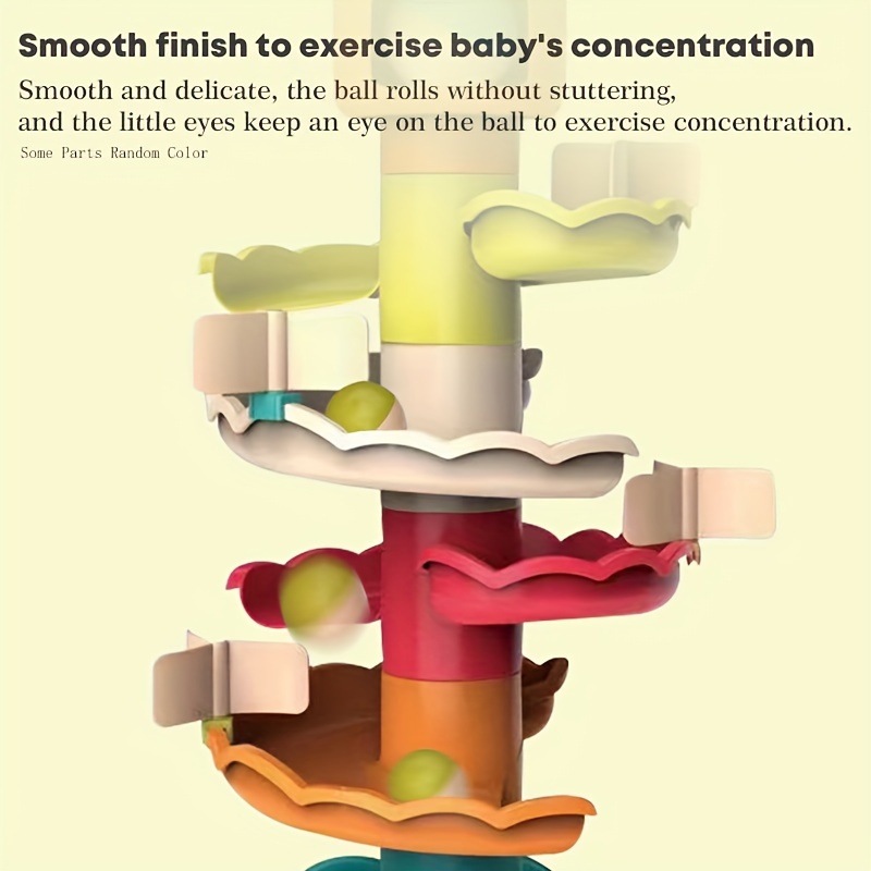 Ball Drop Toy Marble Runs Toddlers Fun Track Sliding Tower - Temu