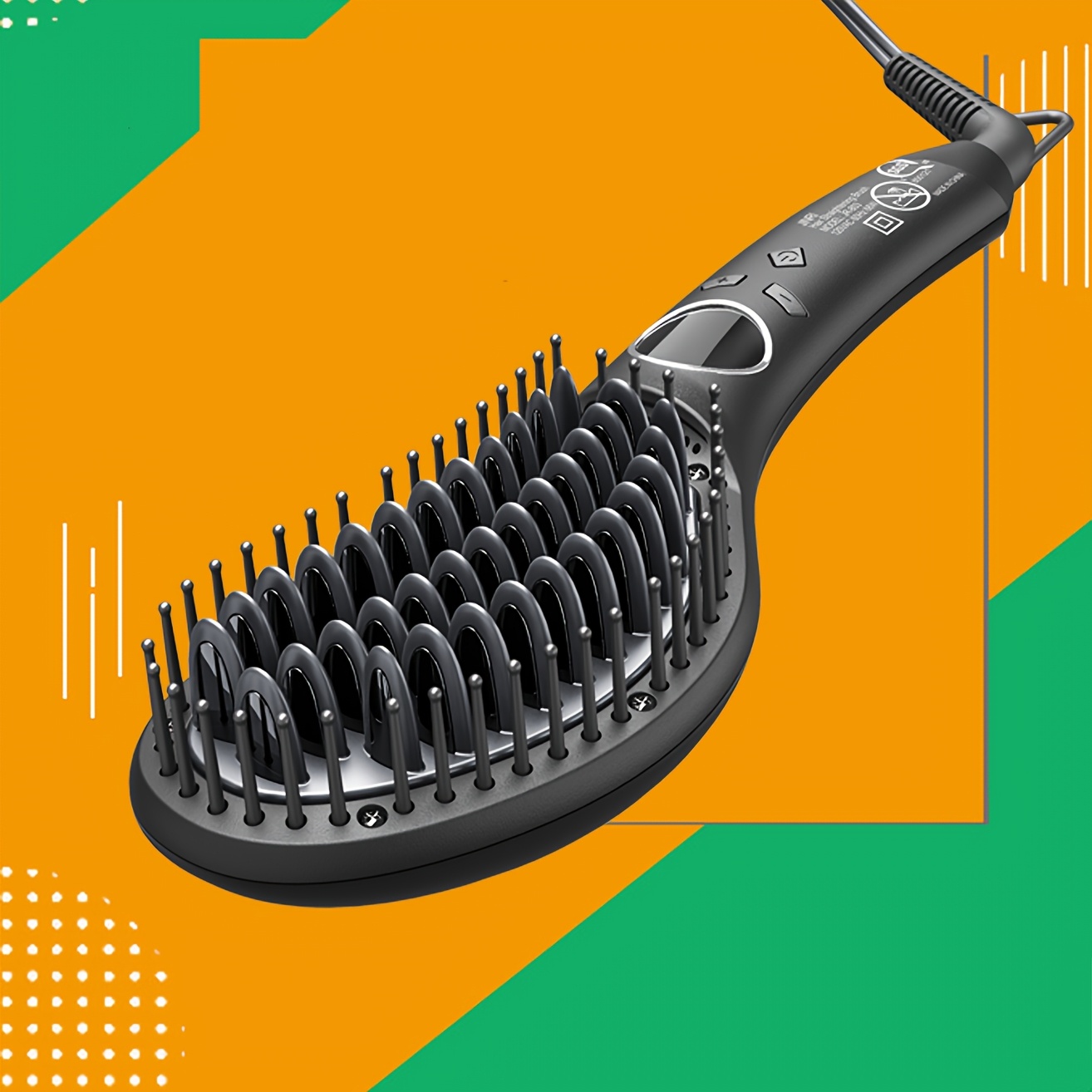 hair straightening comb sold on Temu United States