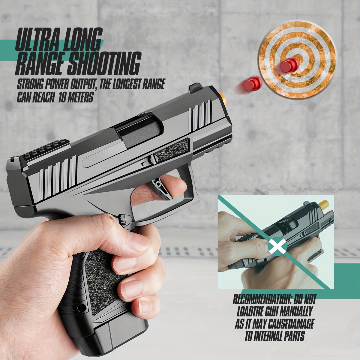 New Hot Small Soft Bullet Gun Toy Jumping Shell Automatic - Temu