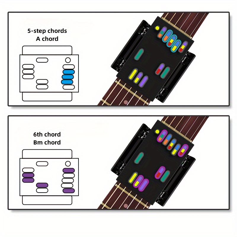 Guitar Auxiliary Chord Changer Practice Magic Ukulele Left Handed ...