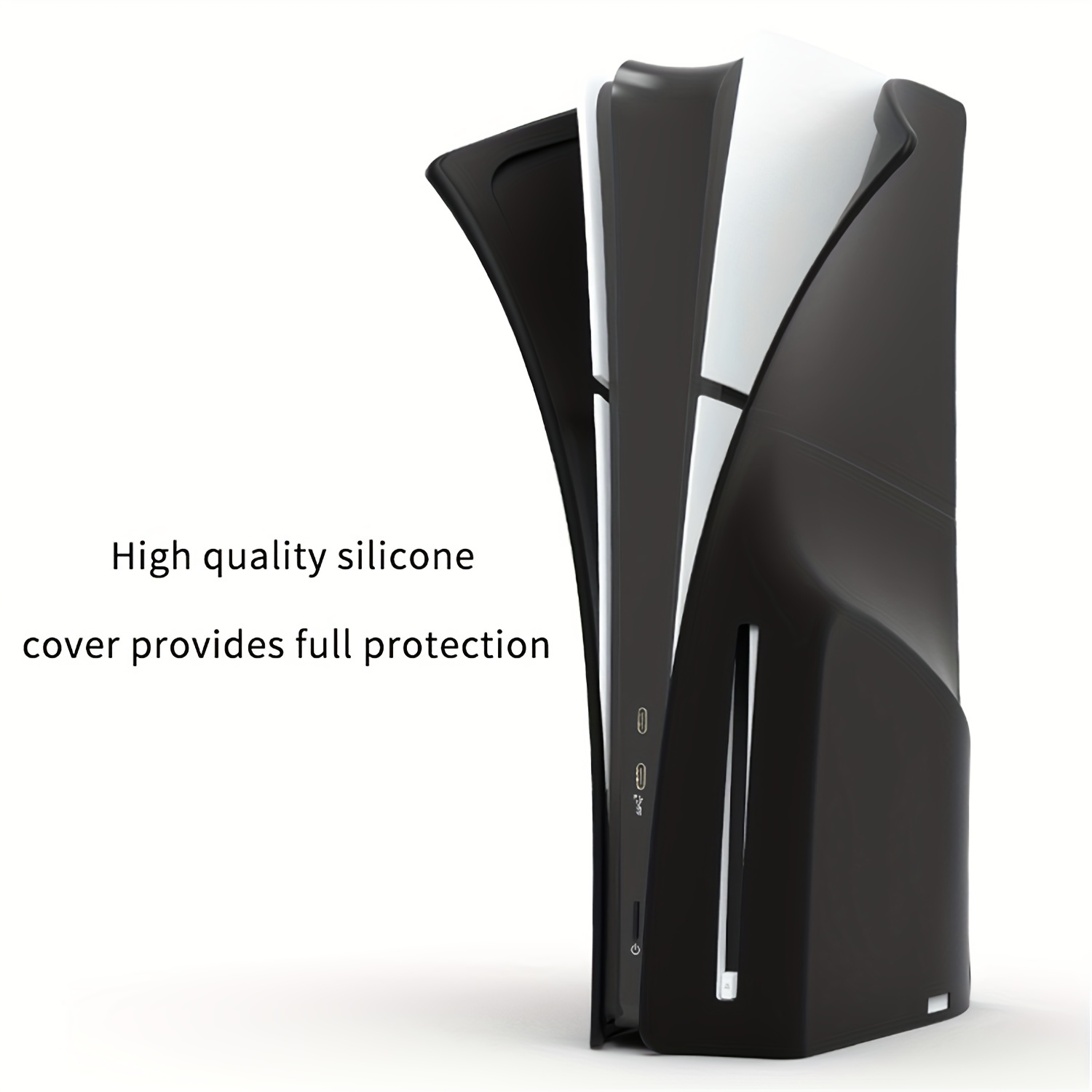 Ps5 Slim Optical Drive Version Game Console Split Silicone - Temu